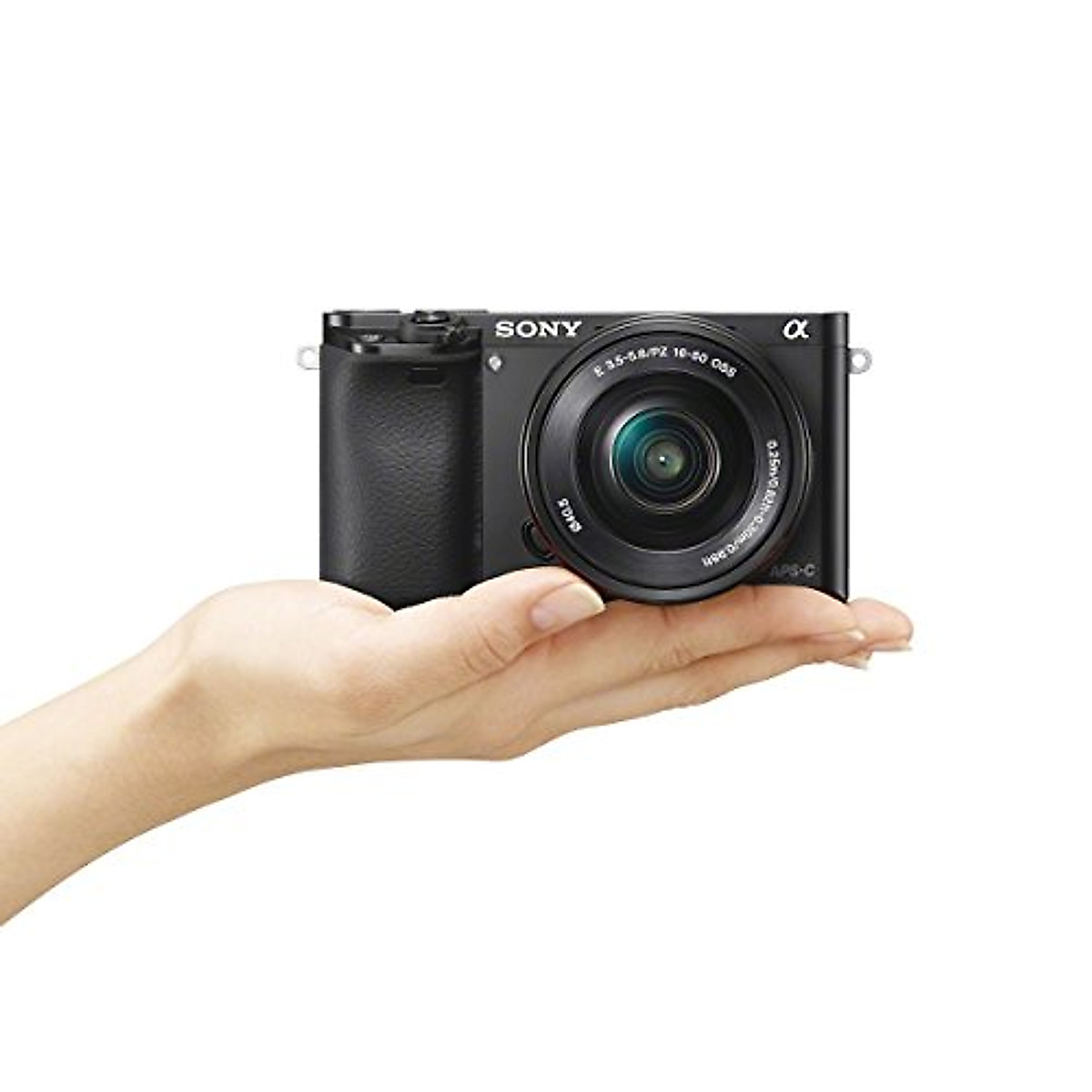 Sony A6000 Interchangeable Lens Digital Camera with SELP1650 Lens Kit - Black (24.3MP)