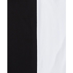 The Children's Place boys Short Sleeve Basic Layering T-shirt Polo Shirt, Black/New Navy/Smoke/White 4 Pack, Medium US