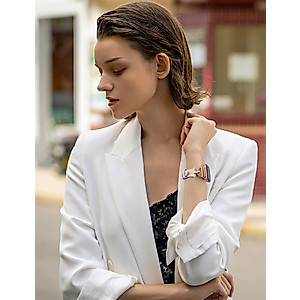 Wearlizer Leather Band Compatible with Fitbit Versa 2 Bands for Women, Dressy Slim Leather Strap Wristband with D-Shape Metal Buckle for Fitbit Versa/Versa 2/Versa Lite/Versa SE Smart Watch