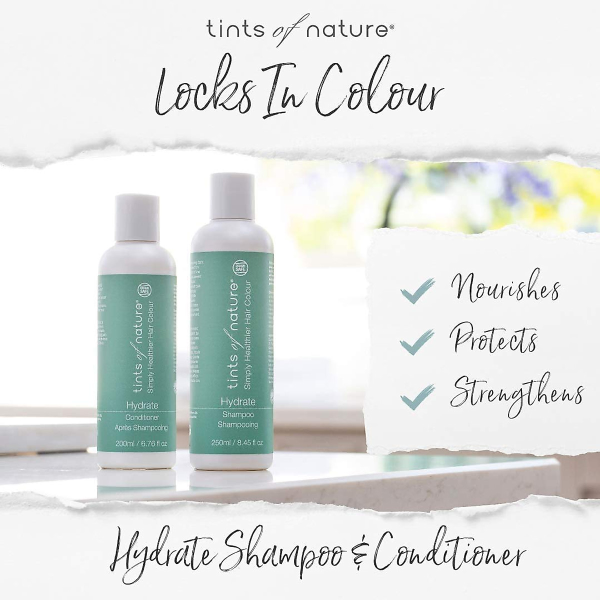 Tints of Nature Natural and Organic Hydrate Conditioner, with Chamomile and Sweet Almond Oil, 1 x 200ml