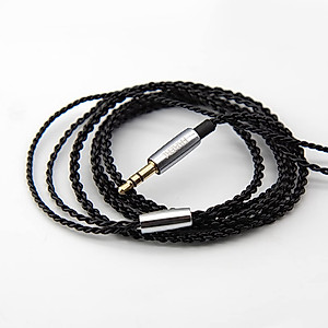 FAAEAL Snow-Lotus 1.0 HiFi Earphone 64 Ohm DIY Clear Detailed Balanced Sound Quality Music Earphones DJ Earphones (Snow-Lotus 1.0, Black)