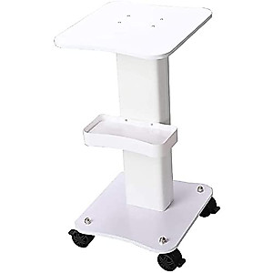 Medical Cart Household Utility Carts, Lab Cart Mobile Trolley Serving Equipment Mobile Beauty Rolling Cart, Small Bubble Movable Cart with Storage Tray, Universal Wheel with Brake, 30Kg Load 35×38×69c