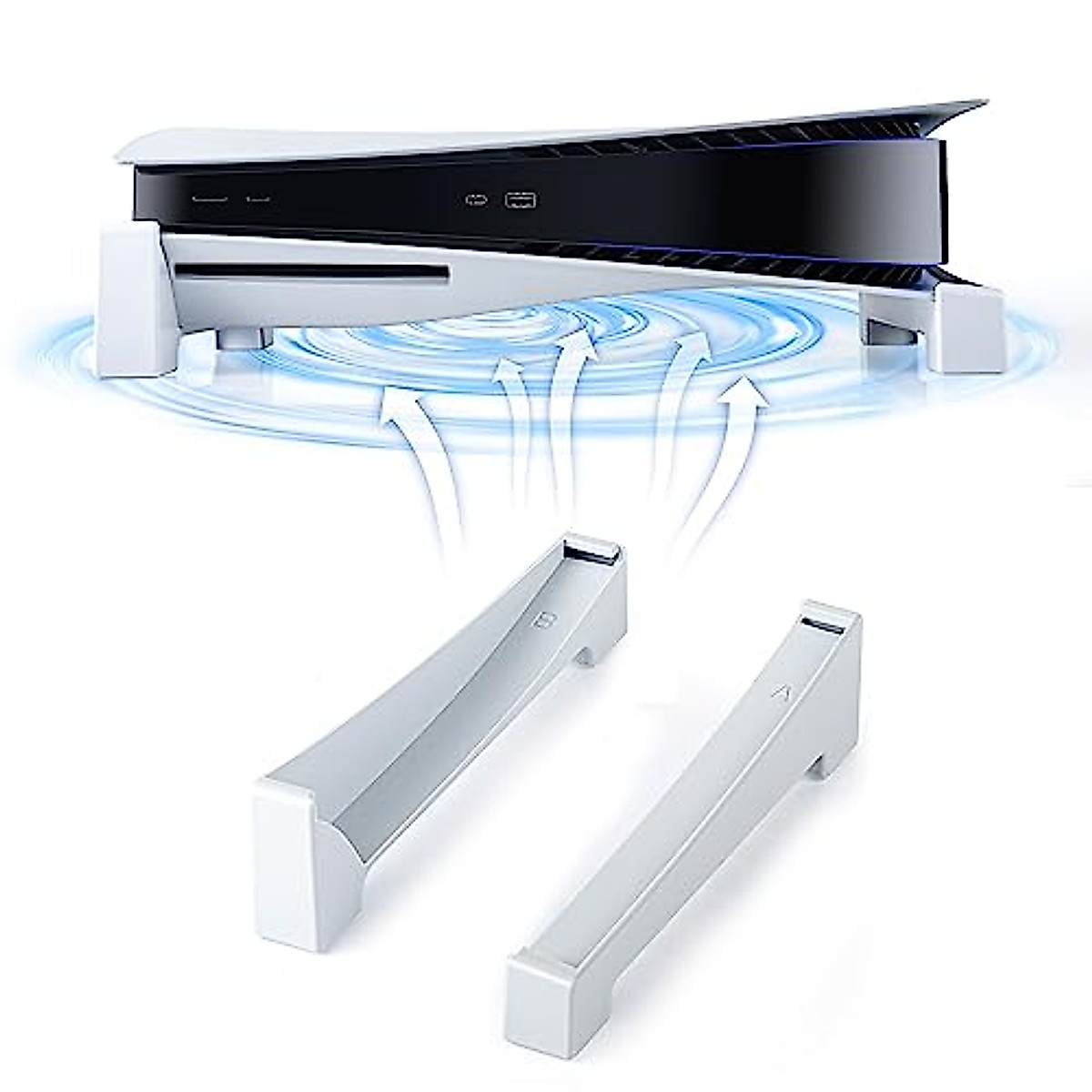 DEVASO PS5 Horizontal Stand, PS5 Accessories Horizontal Stand, Compatible with Playstation 5 Console(for Disc)