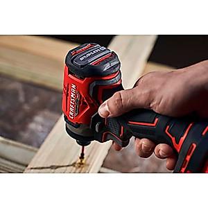 CRAFTSMAN V20 Cordless Impact Driver, 1/4 inch, Battery and Charger Included (CMCF813C2)