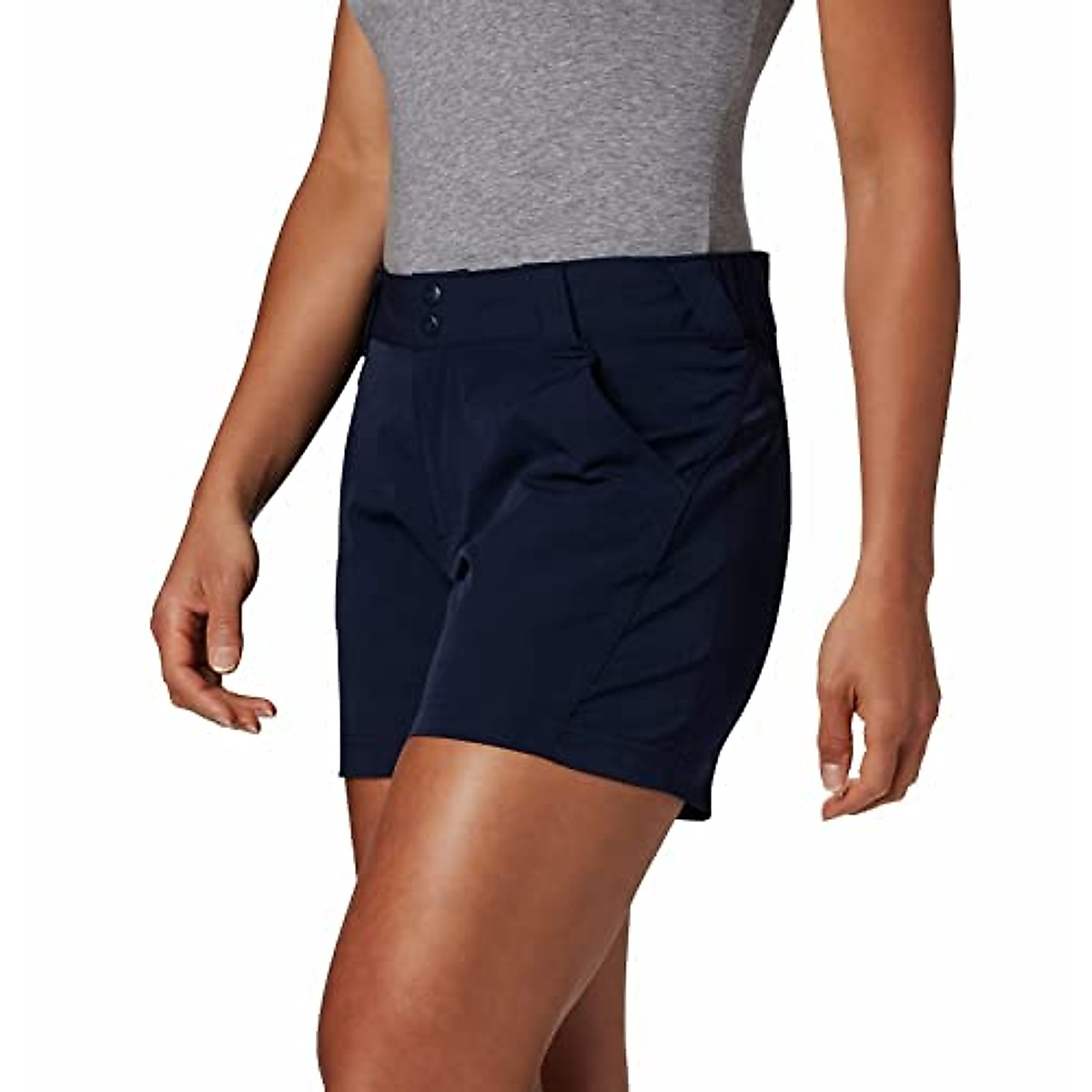 Columbia Women's Coral Point III Shorts, Collegiate Navy, 4 Short