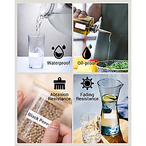 Phomemo D50 Label Maker with 3 Rolls Transparent Adhesive Label 20mm*6mm