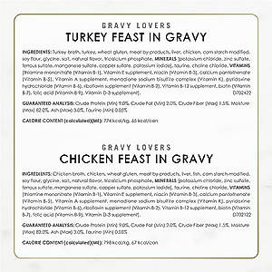 Purina Fancy Feast Gravy Lovers Poultry and Beef Gourmet Wet Cat Food Variety Pack - (24) 3 oz. Cans