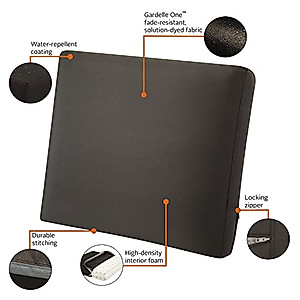 Classic Accessories Ravenna Back Cushion, 23"W x 20"H x 4"Thick, Espresso