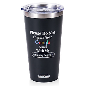 PAPAMOONA Nurse Gifts, School Nurse Appreciation Gifts, Nurse Appreciation Gifts For Women/Men, Nursing Tumbler, Nurse Coffee Mug Travel, Male Female Nurse Cup, Nurse Gifts Bulk, New Nurse Gifts