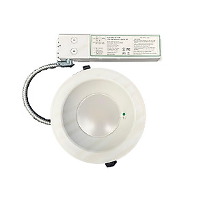 E2 LIGHTING 8 Inch Recessed Lights, LED Recessed Emergency Light, Commercial Downlight, 3 CCT & Wattage Tunable, 12/16/22W, 30/40/50K, Dimmable-2 Pack