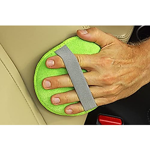Glart 46PP Microfibre Hand polishing Sponge Set of 6, 130x25 mm, Wax applicator pad for waxes, Polishes, Paint Cleaner, car Polish, Motorcycle Polish,Instead of polishing Machine