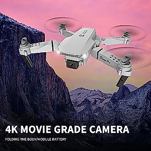 2.4G WIFI FPV Drone - RC Quadcopter With Auto Return, Drone With Dual 1080P HD FPV Camera Remote Control, HD 4K Quadcopter Toy Folding Radio-controlled Aircraft