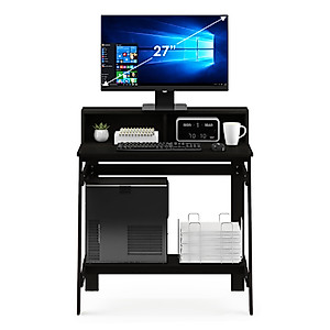 Furinno Simplistic a Frame Computer Desk, Espresso