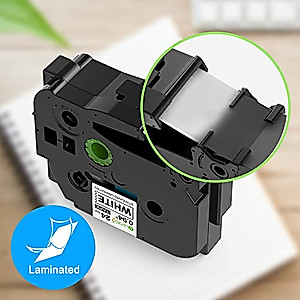 8-Pack, Buyalot Compatible 1 Inch Label Tape Replacement for Brother P Touch 24mm Tape Tze-251 TZ TZe 251 0.94 Laminated White for Brother Ptouch PTD600 PT-P710BT PTP750W Label Maker