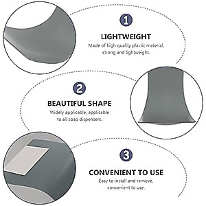 Cabilock 1pc Water Tray Black Stand Bathroom Soap Dispenser Tray Foam Dispenser Drip Tray Soap Dispenser Drip Tray Wall Hotel Droplet Tray Bark Conditioner Dripping Water Plastic