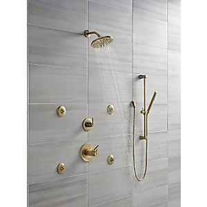 Delta Faucet Trinsic 3-Setting Shower Handle Diverter Trim Kit, Diverter Valve Trim Kit Gold, 3 Way Shower Diverter, Delta Diverter Trim, Champagne Bronze T11859-CZ (Valve Not Included), 5.00 x 4.50 x 5.00 inches