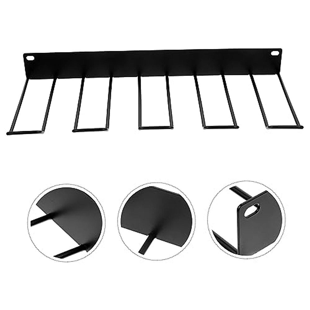 FONDOTIN Tool Holder Floating Tool Shelf Carbon Steel Black Garage Storage Rack Workshop Storage Shelf