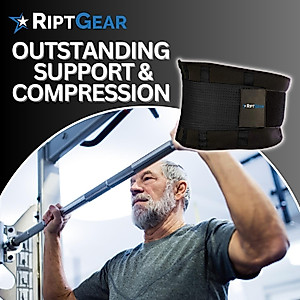 RiptGear Back Brace for Lower Back Pain Relief - Breathable Back Brace for Men and Women - Ideal for Lifting, Work, Sciatica, Herniated Disc, and Lumbar Support - Black, Small (Waist: 23"-27")