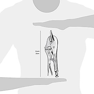 Amazon Basics Original Locking Sheet Metal Tool, 8-inch