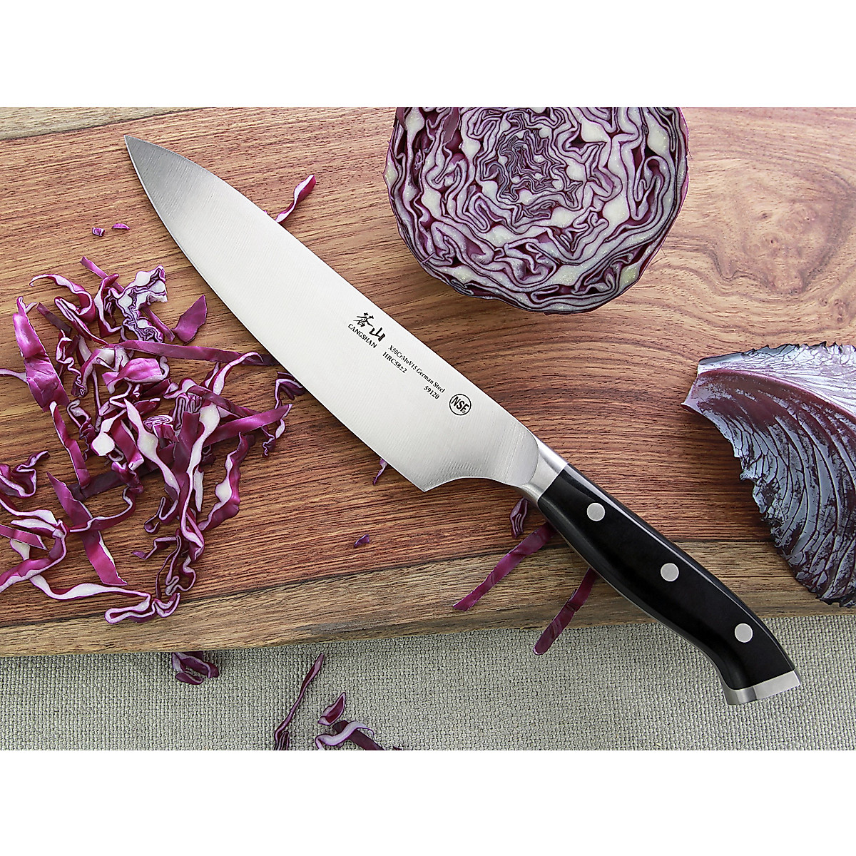 Cangshan D Series 61772 German Steel Forged 3-Piece Starter Knife Set