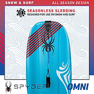 Spyder Omni Hybrid Sled and Body Board | Multipurpose Foam Sled and Boogie Board, Thermo-Molded Performance Board, Lightweight Snow
