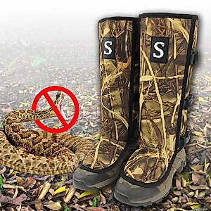 Smarkey Snake Gaiters, Snake Guards Leggings for Snake Bite Protection, Protects Against All Types of Rattlesnakes and Other Poisonous Snakes, for Hunting, Camping, Hiking, Outdoors(1 Pair)