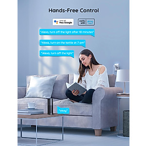 Govee Smart Plug, WiFi Bluetooth Outlets 4 Pack Work with Alexa and Google Assistant, 15A WiFi Plugs with Multiple Timers, Govee Home APP Group Control Remotely, No Hub Required, ETL&FCC Certified