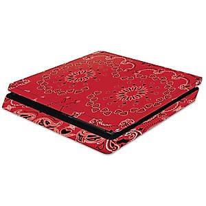 MightySkins Skin Compatible with Sony PS4 Slim Console - Bandana | Protective, Durable, and Unique Vinyl Decal wrap Cover | Easy to Apply, Remove, and Change Styles | Made in The USA
