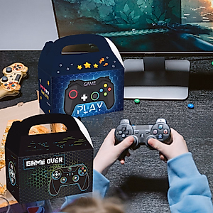 24Pcs Gaming Party Supplies, Video Game Themed Birthday Party Favor Boxes, Gamer Gift Box, Video Game Lover Gift Boxes (Gamer)