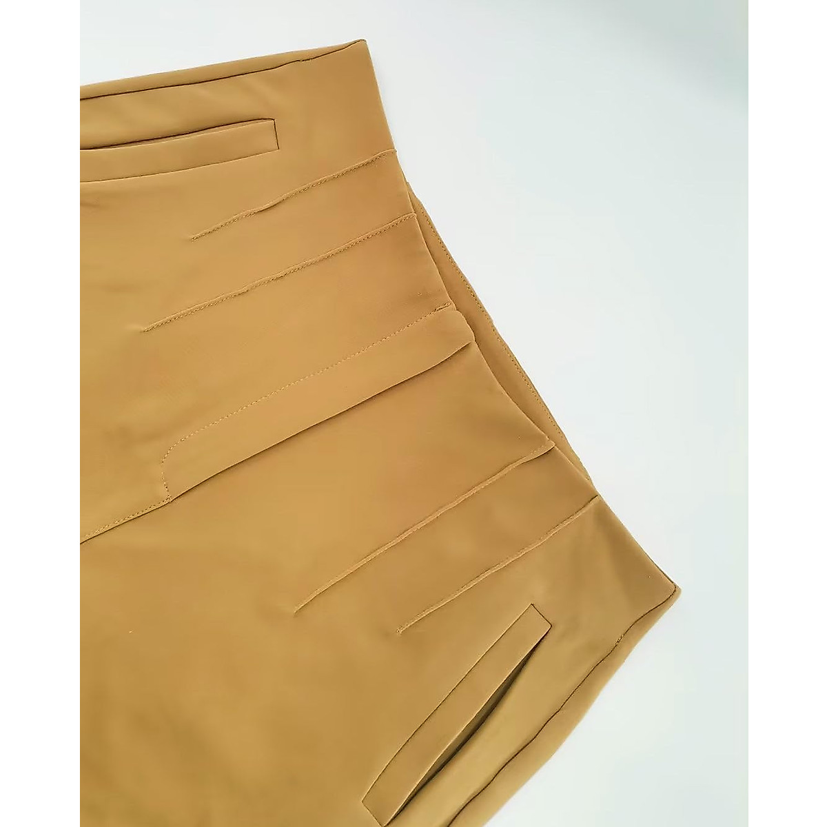 BIRW Womens High Waisted Pants Trendy Skinny Business Work Casual Pencil Trousers with Pockets Size Medium Dark Green