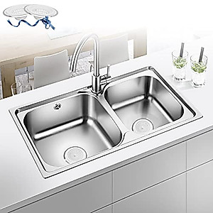 2 PCS Kitchen Stainless Silicone Sink Strainer, 4.5 inch Diameter (Light White Silicone)