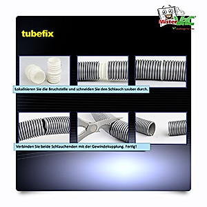 MisterVac compatible with TubeFix repair kit Moulinex compact de luxe 1600 electronic hose