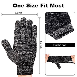 Bathing Scrub Gloves, Bamboo charcoalized exfoliating Gloves ,Exfoliating Gloves for Men and Woman, Exfoliating Gloves with Hanging Loops (4 pcs)