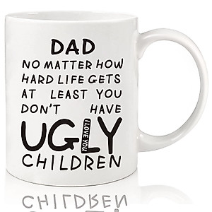 Dad Gifts from Daughter Son Wife,11oz Funny Coffee Mug Gifts for Dad Grandpa Father in Law Husband,Unique Fathers Day Present Idea for Men Him,Dad Gifts for Fathers Day Birthday Christmas Anniversary