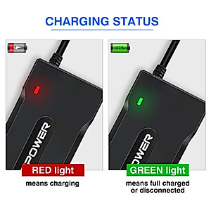 YZPOWER 29.4V 2A Battery Charger for Electric Bike Electric Scooter 24V Lithium Battery Pack 5.5mm 2.1mm Connector