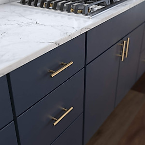 Franklin Brass Bar Cabinet Pull, Champagne Bronze, 3 in (76mm) Drawer Handle, 10 Pack, BAR076Z-CZ-B