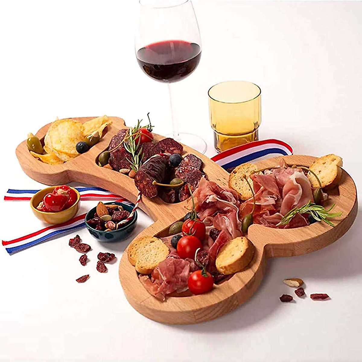 Funny Aperitif Board,Solid Wood Charcuterie Platter and Cheese Board,Novelty Kitchen Cutlery Wine Fruit Meat Cheese Platter,Ideal Bachelor Party Housewarming Bachelor Party and Gag Gift(15.8" Left)