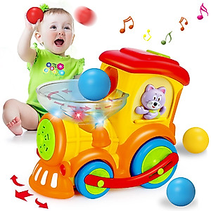 Crawling Baby Toys 6 to 12 Months Musical Train Infant Toys for Babies 3 6 8 9 10 18 Month Early Educational Toys for 1 2 3 Year Old Boys Girls Gift with Songs/Light/Wheels for Toddlers 0-6 3-6M