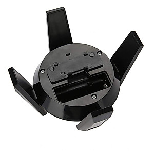 Jadpes Rotating Jewelry Display Stand, Solar 360 Degrees Rotating Turntable Display Stand with 4 LED Light Display Turntable for Display Jewelry Watch Collectibles Shop Display(#1)