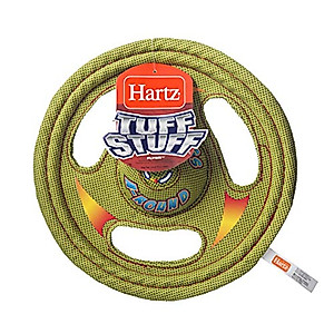 Hartz Tuff Stuff Toss Around Plush Frisbee Flyer Dog Toy - Medium/Large