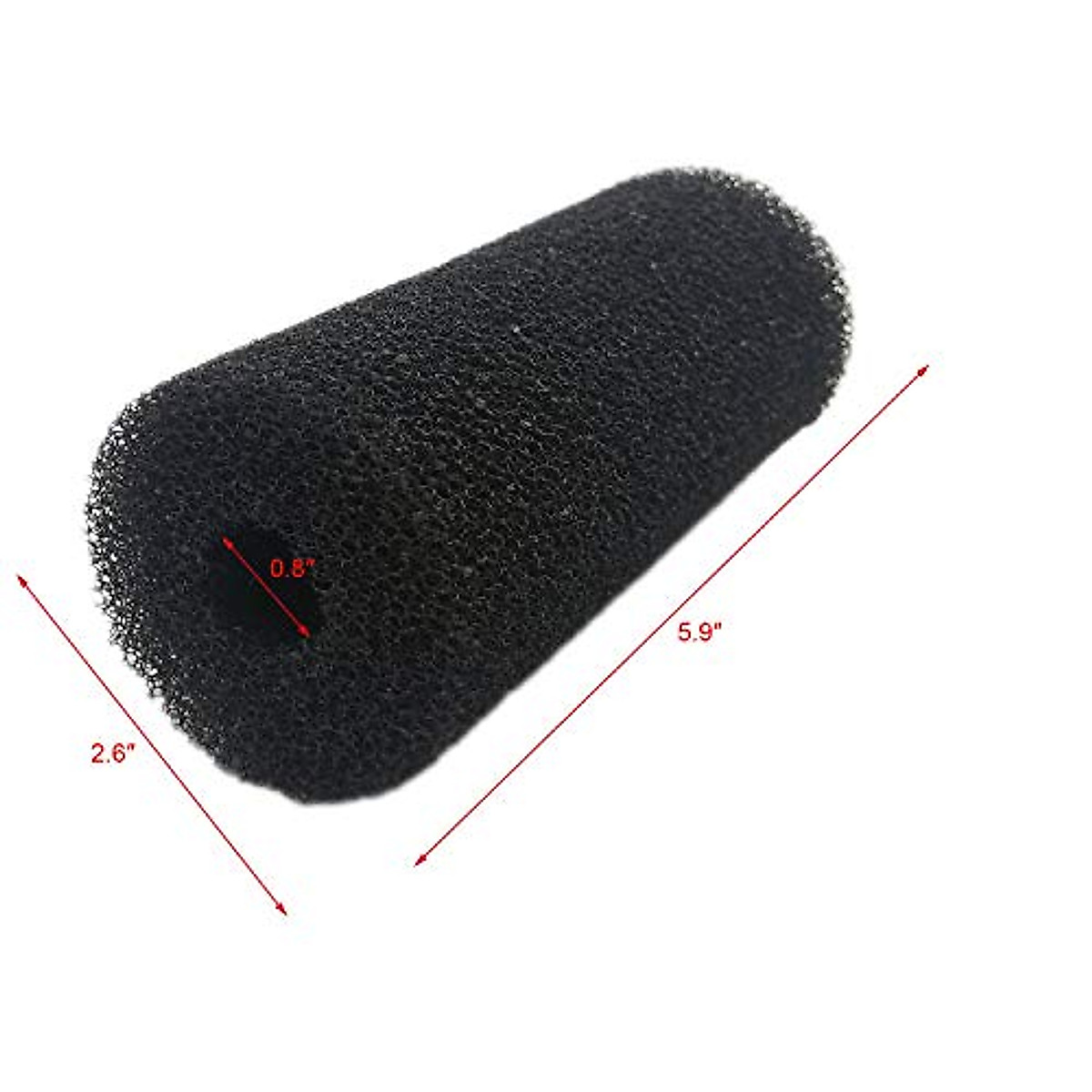 EKUEY 5.9″ Big Prefilter Sponge Foam Replacement Filtration Kit for Pond Aquarium Fish Tank, 6 Pack