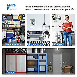 18x48x72 Inch Commercial Wire Shelving Unit with Wheels 6 Tier Heavy Duty Layer Rack Storage Metal Shelf Garage Organizer Wire Rack Shelving Adjustable Utility 2100 LBS Capacity with Casters,Black