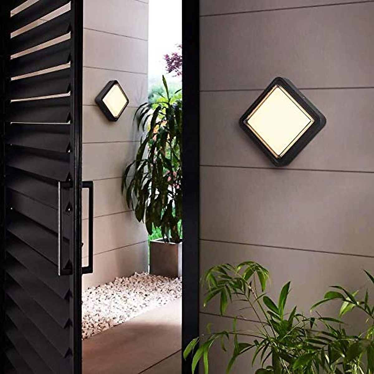 JIAHE115 Simple Modern Outdoor Wall Lamp Square Outdoor Door Light Garden Landscape Exterior Wall Led Waterproof Home Ceiling Lamp
