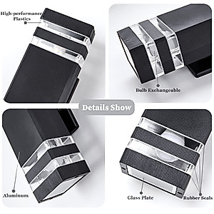 2 Pack Square Up and Down Lights Outdoor Wall Light with E26 Base, Aluminum Waterproof Outdoor Wall Lamps Outdoor Wall Sconce Exterior Lamps for House Front Porch Patio Garage Doorway