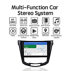 Android 10.0 6GB 128GB Radio Car Stereo Apple CarPlay for Toyota Corolla 2014 2015 2016, ViaBecs 10.2" HD Touchscreen Head Unit Bluetooth GPS Navigation, 5GHz WiFi, SWC, DSP 48-EQ AM FM Radio