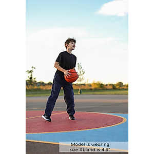 Funny Guy Mugs Retro Tearaway Sweatpants - Premium Breakaway Pants (Navy Blue, Youth Medium)