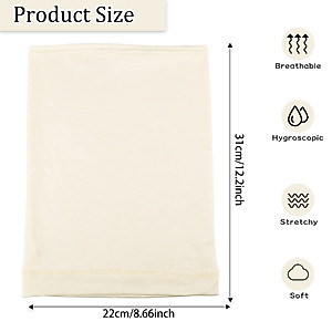 Under Hijab Hat Cap Stretch Solid Color Muslim Under Scarf Bonnet Jersey Cap Head Wrap Tube Hat Opens on 2 Ends Neck Cover