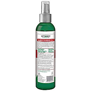Vet's Best Allergy Itch Relief Spray for Dogs | Soothes Dog Dry Skin | Relieves The Urge to Itch, Lick, and Scratch | 8 Ounces