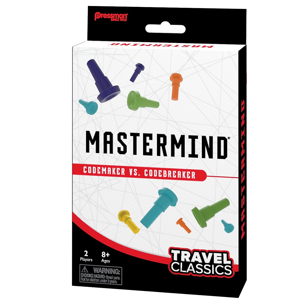 Travel Classics: Mastermind - The Strategy Game of Codemaker vs. Codebreaker in A Compact Travel Case by Pressman