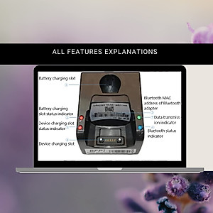 Posunitech Bluetooth Charging Cradle Charging Base Charging Dock for 1D/2D Imager Mini Pocket Barcode Scanner Warehouse Pickup Barcode Reader